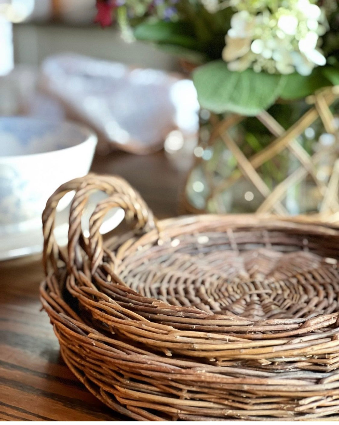 wicker trays and baskets – Blessedmommahome