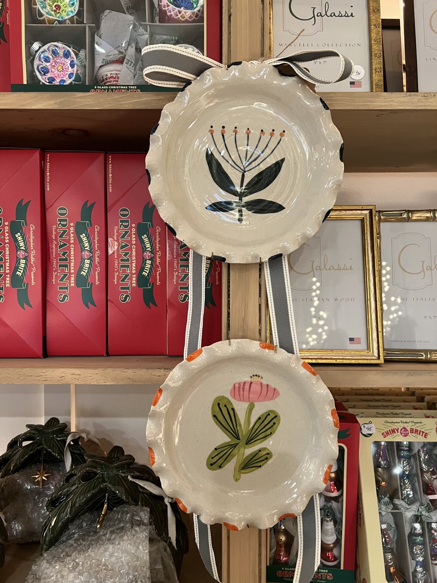 cutest set of 4 floral plates with ruffle edge – Blessedmommahome